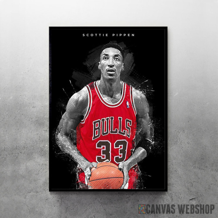 Skoti Pipen - uramljen poster